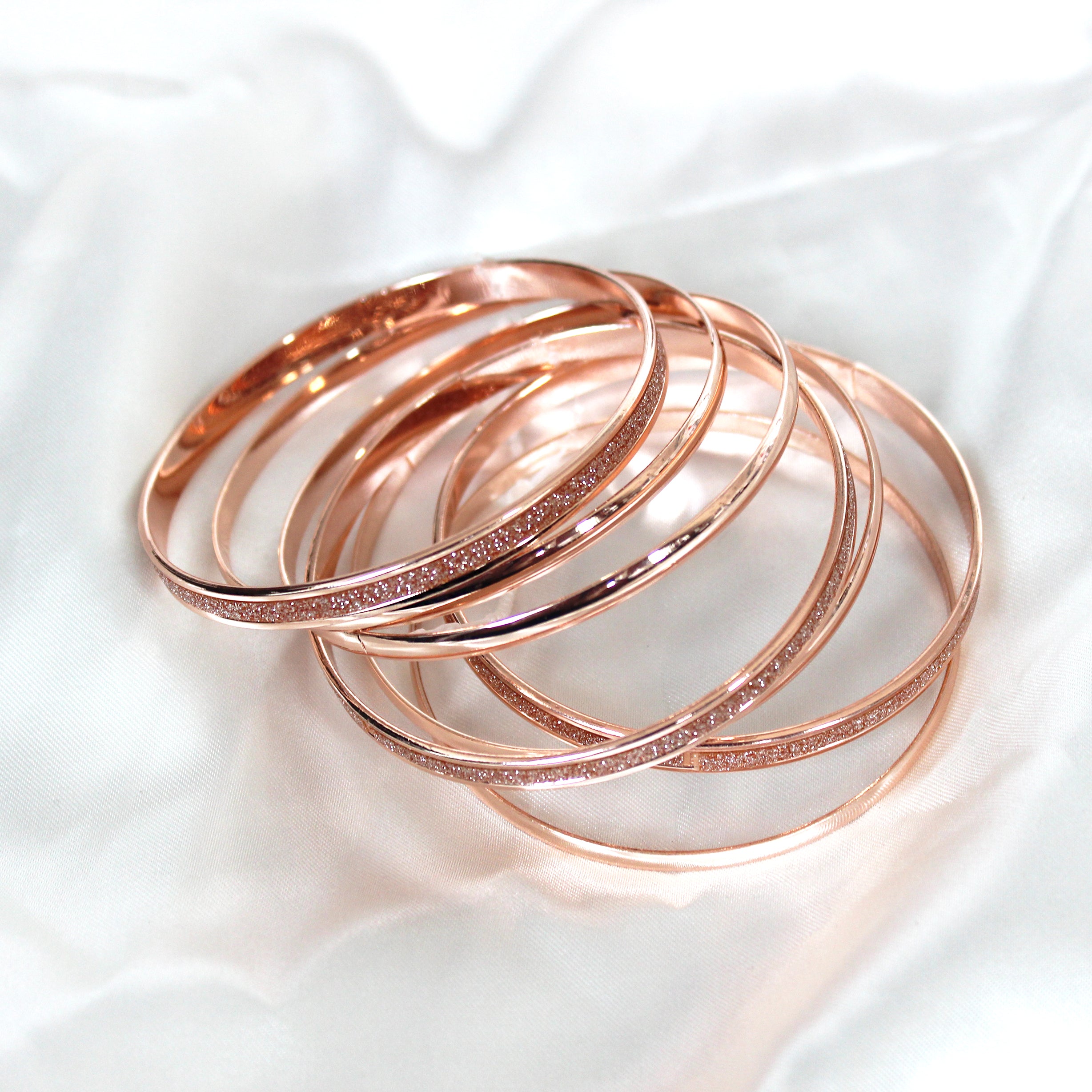 Goa Rosegold Bangle Set – The Boho Boutique